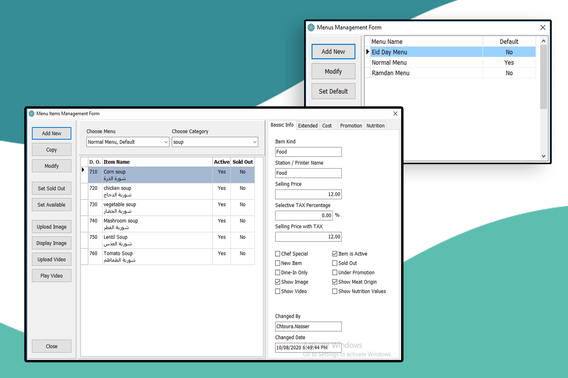 Jasmine Restaurant Management System